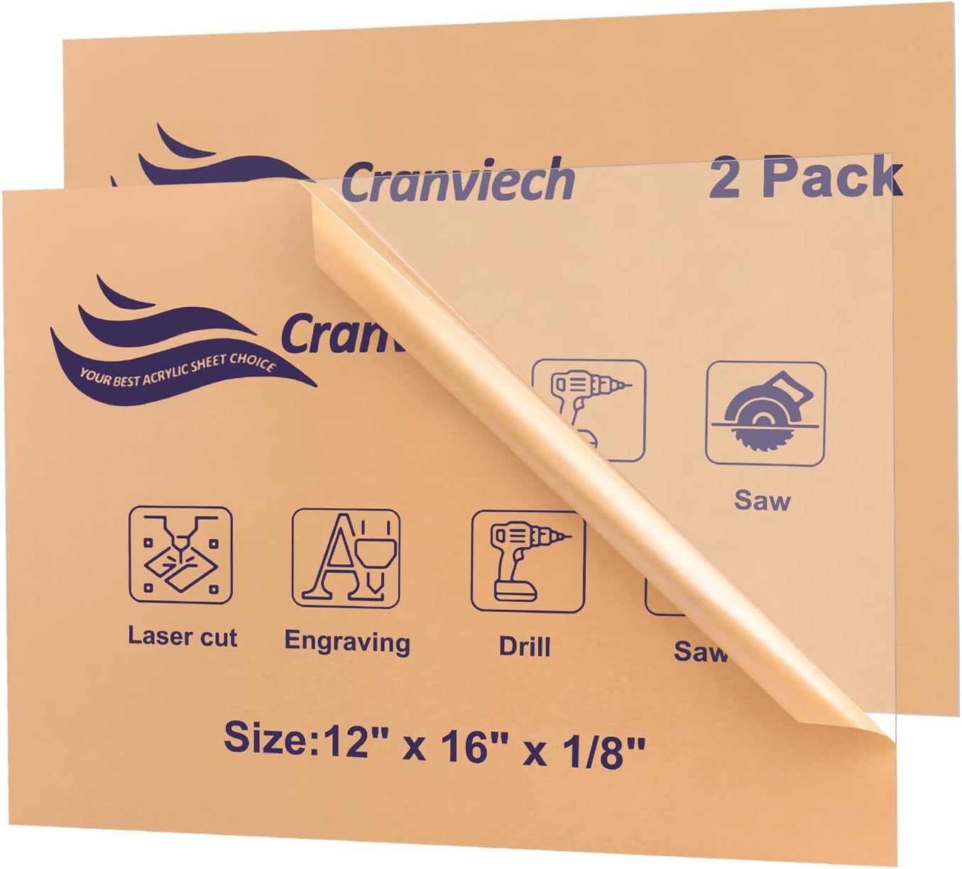 Amazon.com: xTool Laser Engraving Double Color Plastic Sheet, 11.73" x ...