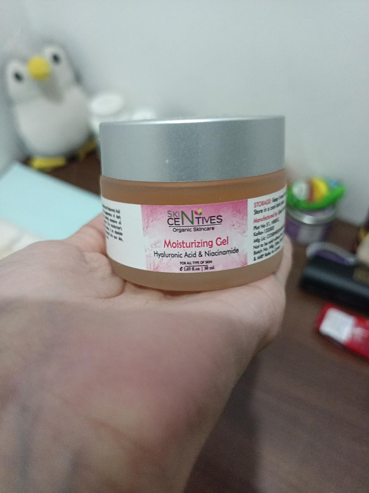 Moisturizing Gel Hyaluronic Acid & Niacinamide | Non-Greasy Formula for ...