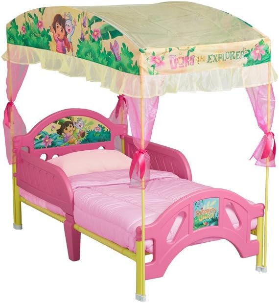 Amazon.com: Dora the Explorer Toddler Bed with Canopy : Baby