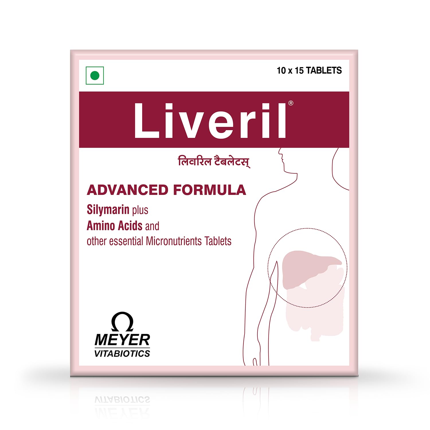 Liveril Tablets With Silymarin Extract, Amino Acids, And Vitamins That ...