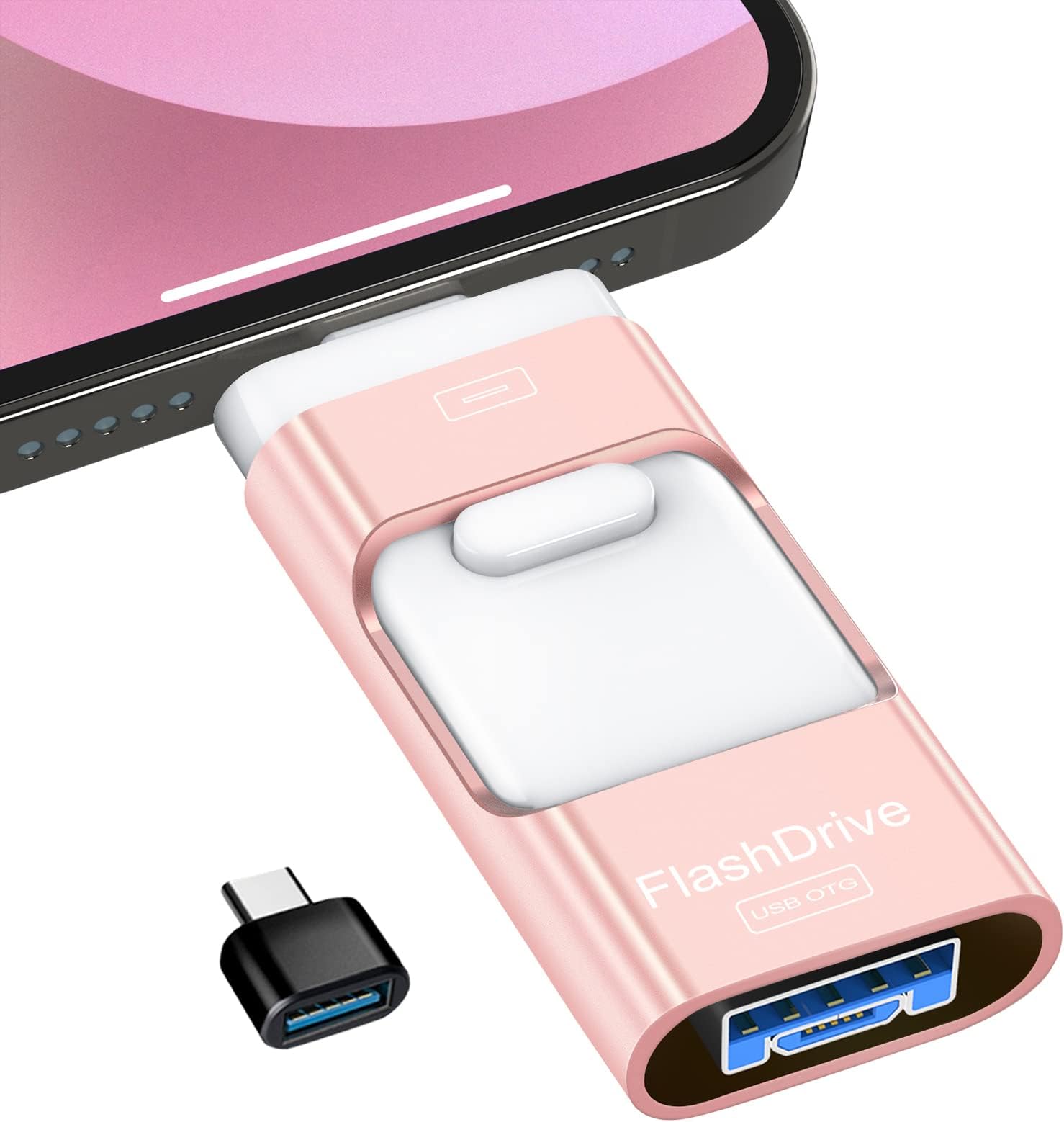 Amazon.co.jp: 2024 USBメモリ 256GB 4in1 Phone pad対応 大容量 フラッシュドライブ IOS Android PC USBメモリスティック USB3.0 ...