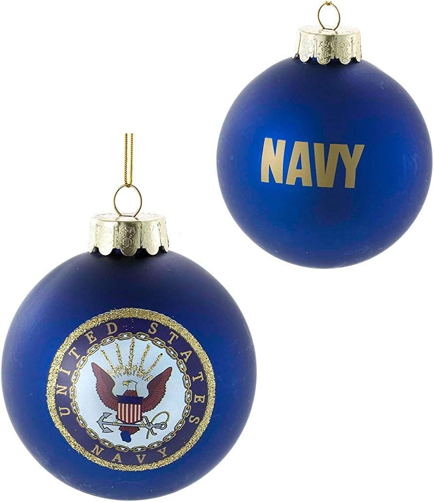 Amazon.com: U.S. Navy Glass Ball Ornament, 80mm : Home & Kitchen