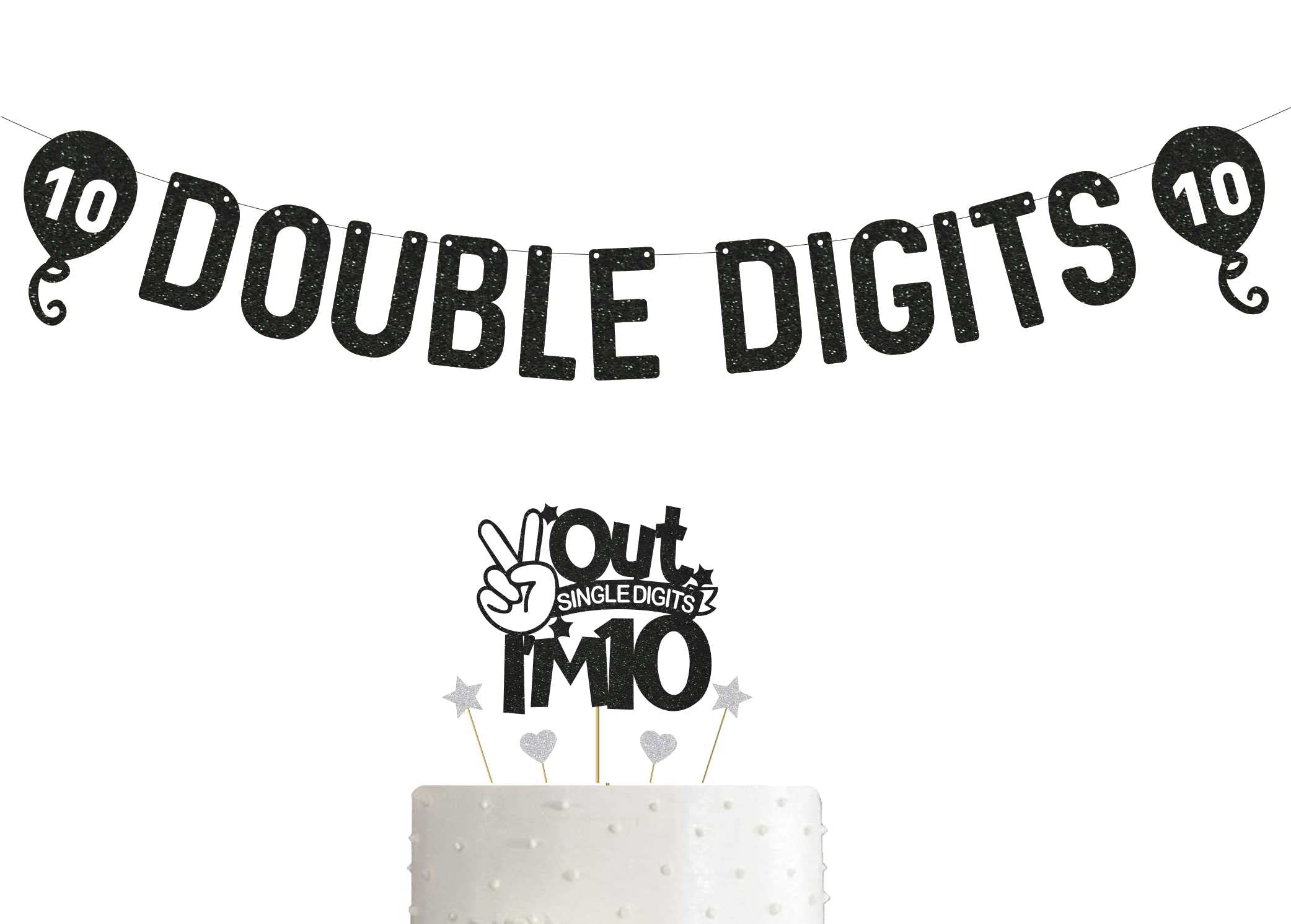 Svm Craft Out Single Digits Im 10 Cake Topper And Banner | Desertcart Aruba