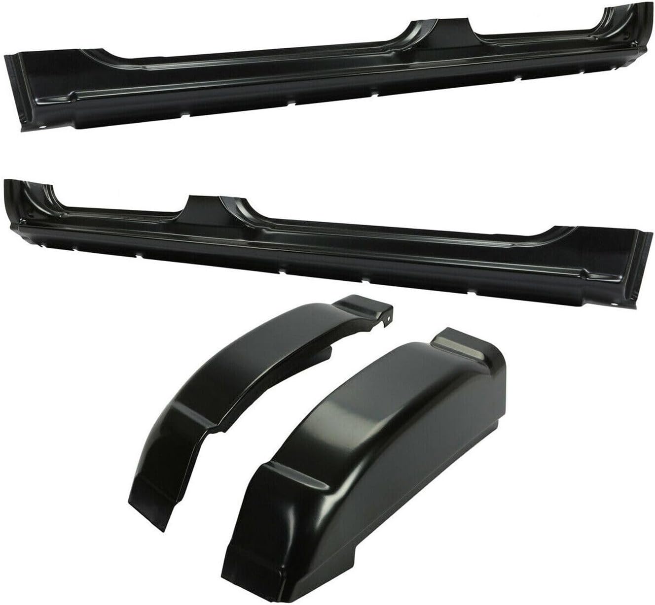 Amazon.com: MOTOYOUNG Rocker Panels & Cab Corners Crew Cab Steel 0856 ...