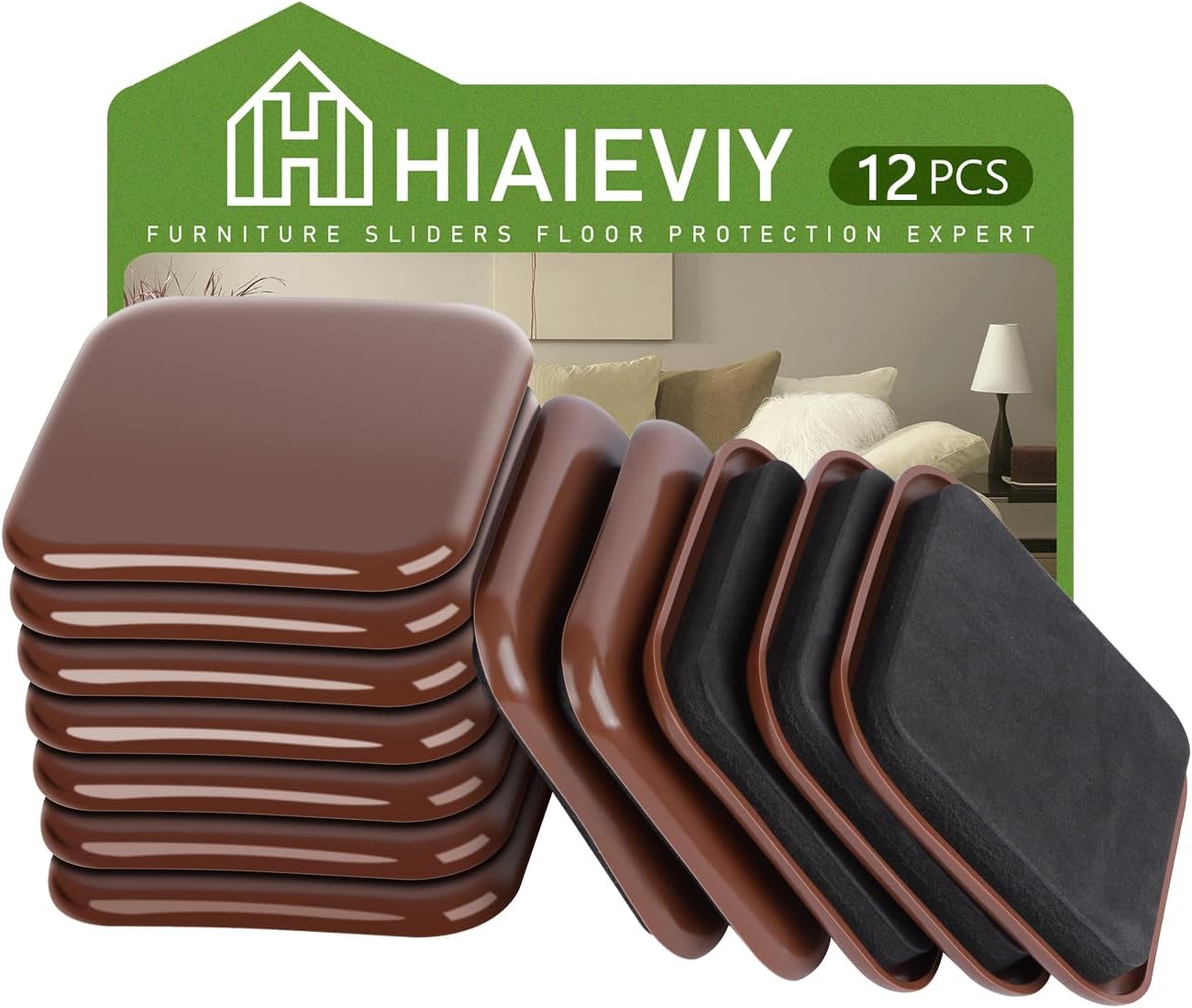 Amazon.com: new space 3 Inch Furniture Sliders, 12pcs Sliders for ...