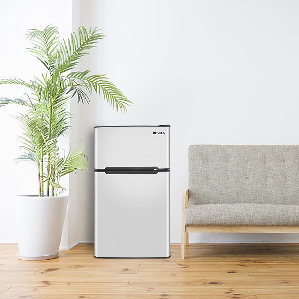 Rovsun Double Door Small Refrigerator 3 2 Cu Ft Mini | Desertcart KUWAIT