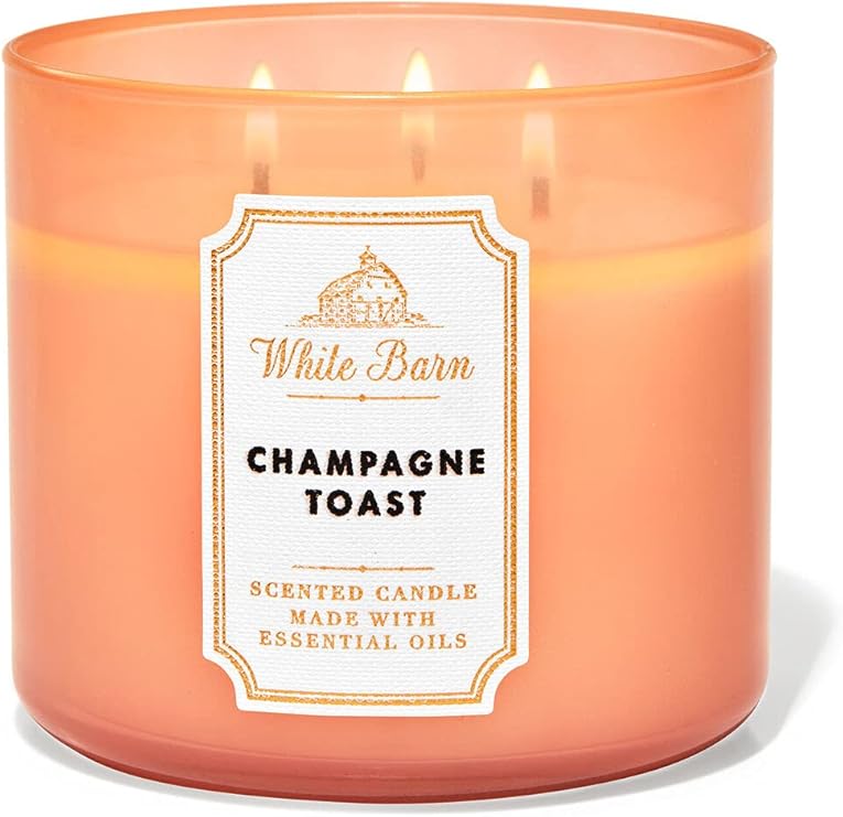 Amazon.com: Bath & Body Works Champagne Toast 3-wick scented candle 14. ...