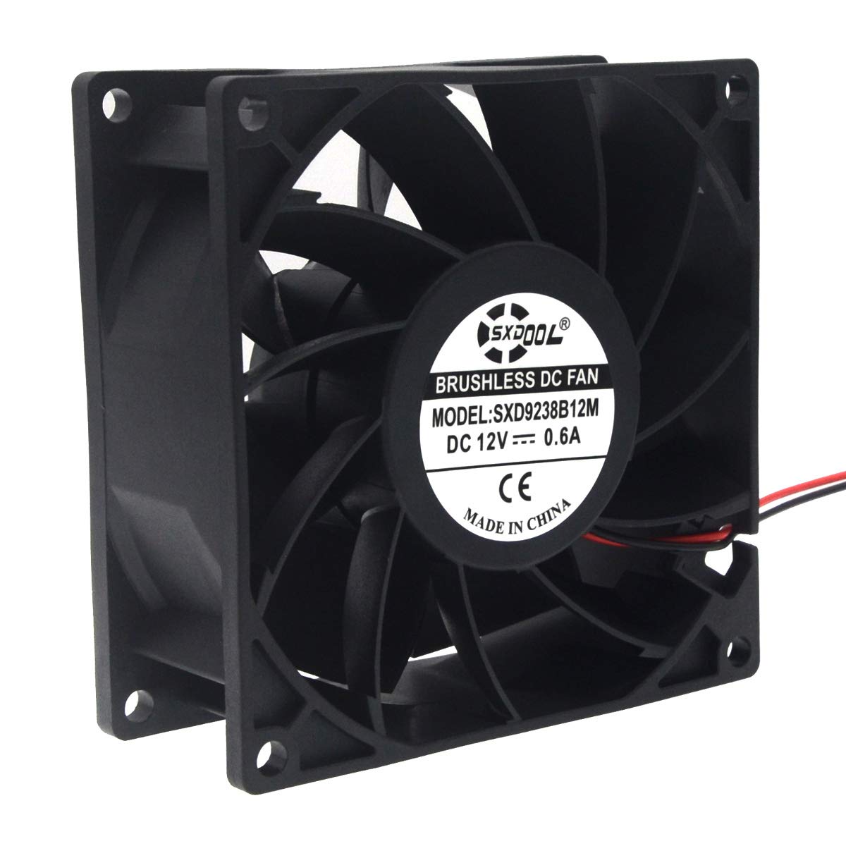 Amazon.com: SXDOOL 92mm x 38mm 92mm Dual Ball DC 12V High Airflow CFM ...