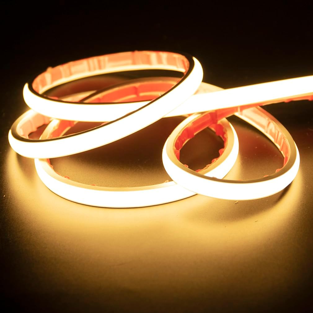 Amazon.com: Pcning 110V COB LED Strip 6500K Warm White, 2 Meters ...