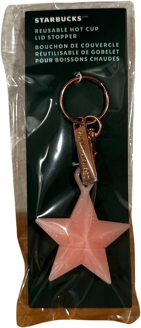 Amazon.com: 2023 Starbucks Reusuable Hot Cup Lid Stopper Key Chain ...