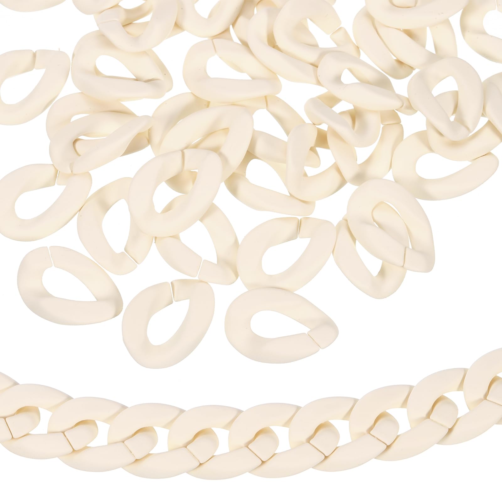 Amazon.com: uxcell 50Pcs Acrylic Linking Chain Rings, 29mm Plastic ...