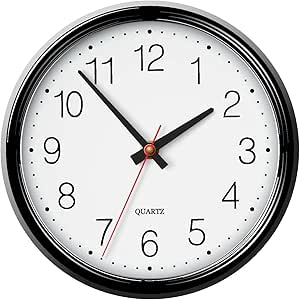 Amazon.com: Wall Clock, 12-Inch Silent Non-Ticking Easy to Read, Quartz ...