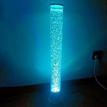 Electric Bubble Tube Lamp LED Lava Lamp with 7 Color Changing Lights ...