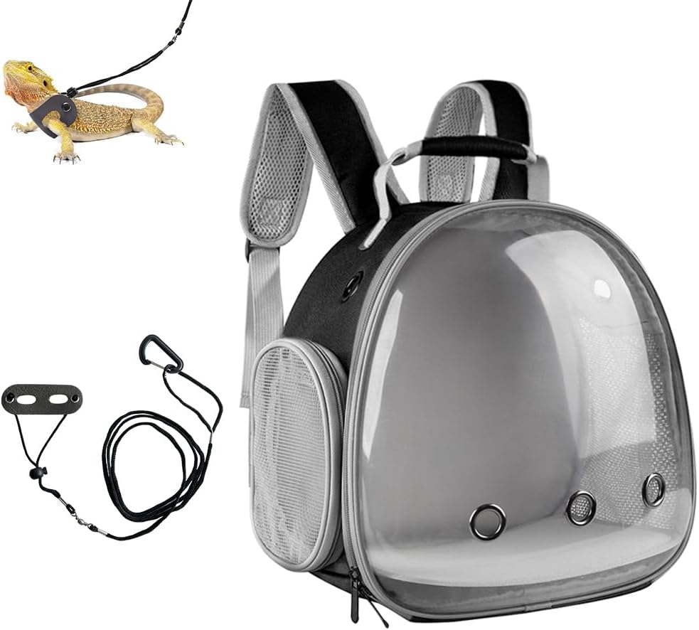 Amazon.com : Parhjiv Bearded Dragon Backpack, Harness and Leash ...