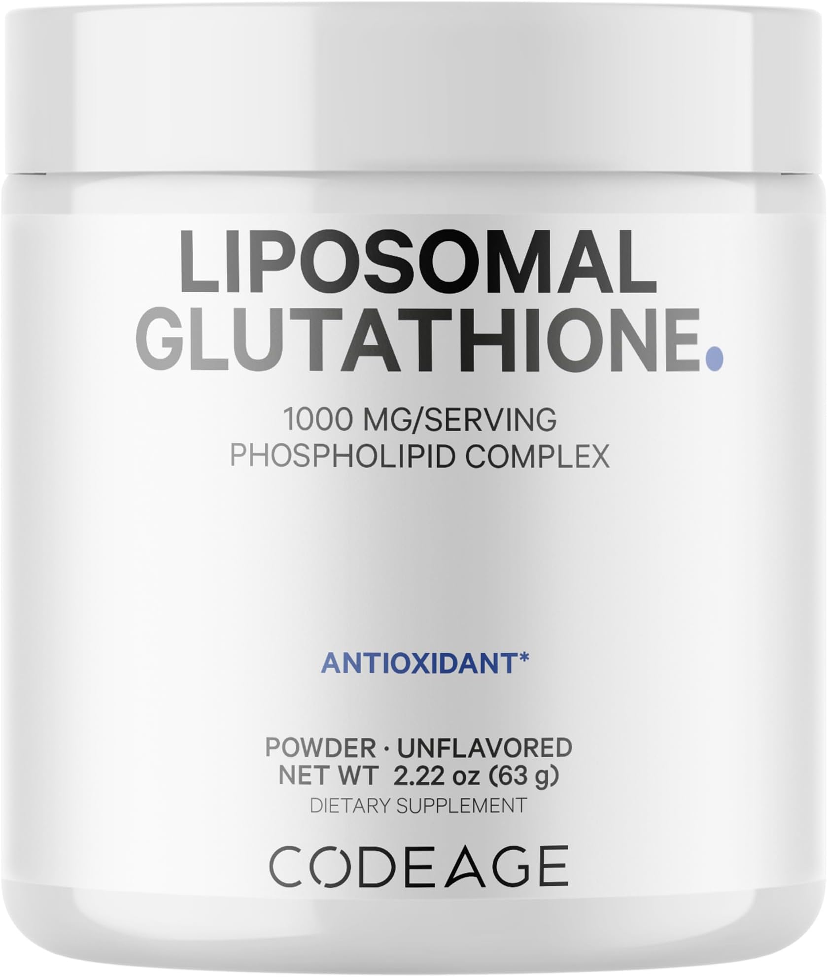 Amazon.com: Codeage Liposomal Glutathione Powder - 1,000 mg L ...