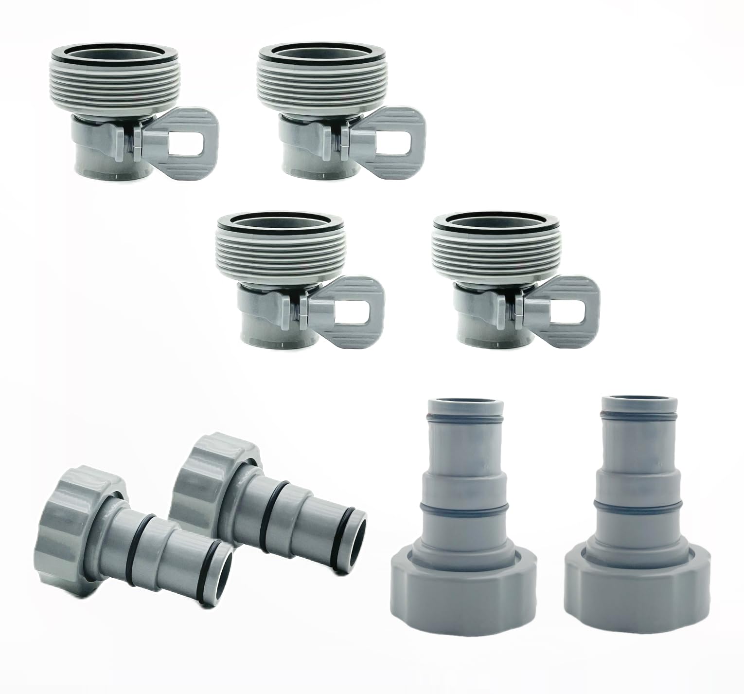 Amazon.com: Hnemix 8 Pack of Pool Hose Adapter Sets, Replacement Hose ...
