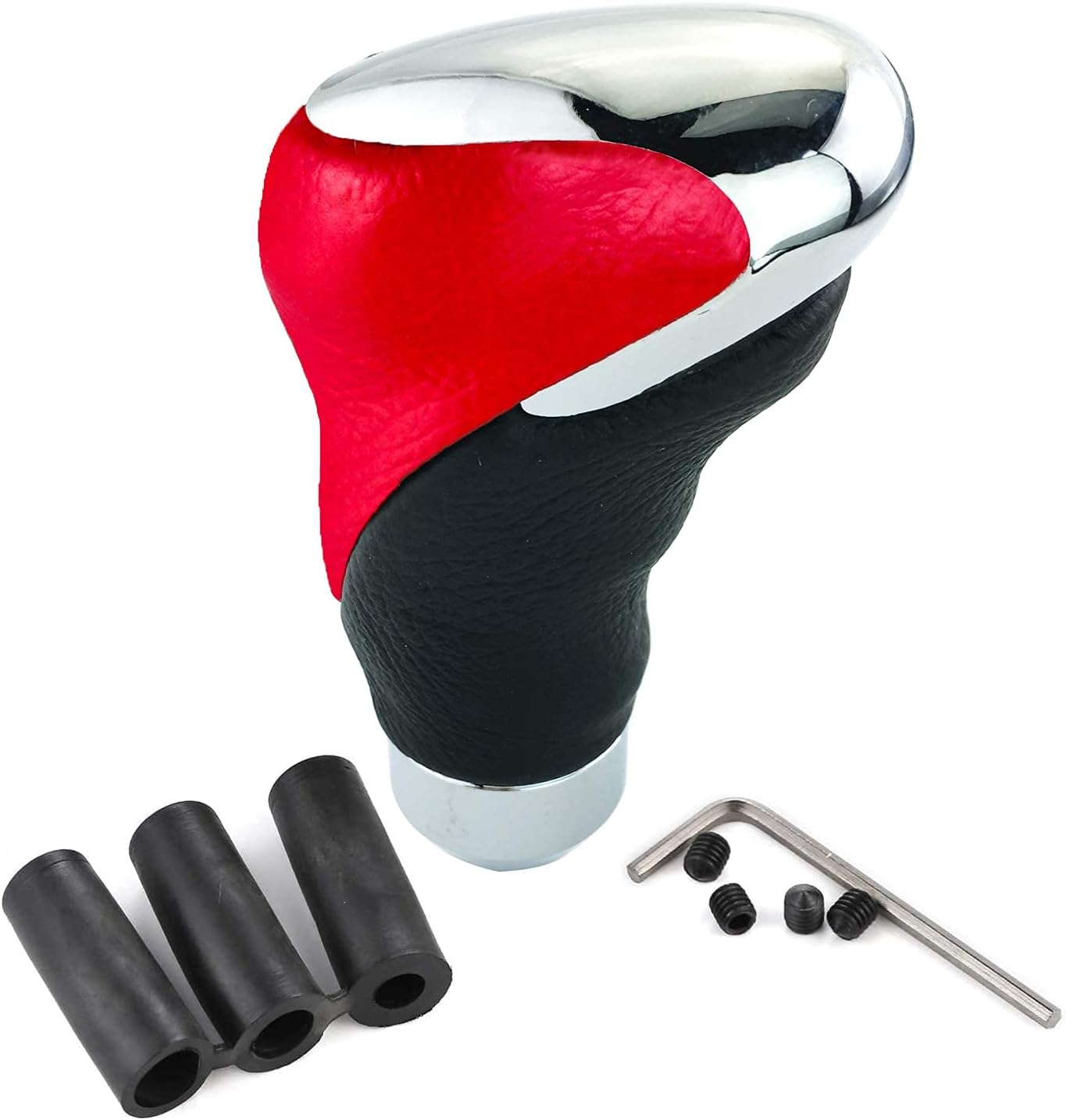 Amazon.com: Arenbel Leather Gear Shifter Lever Speed Knobs Car Shift Stick Grip Handle Fit Most ...