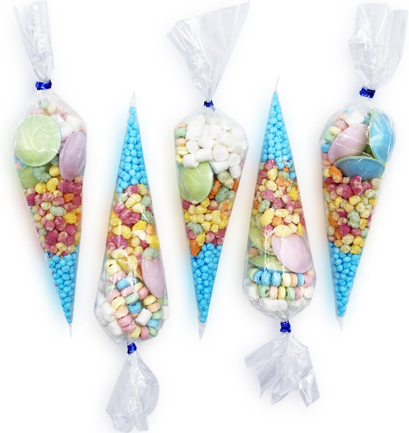 Pre-Filled Childrens Birthday Party Sweet Cones - Choose From Pink or ...