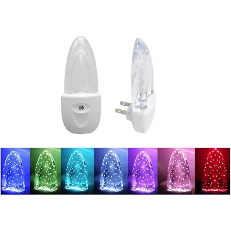 Megabrite LED Color Changing Night Lights with Photo Sensor, 4-Pack ...