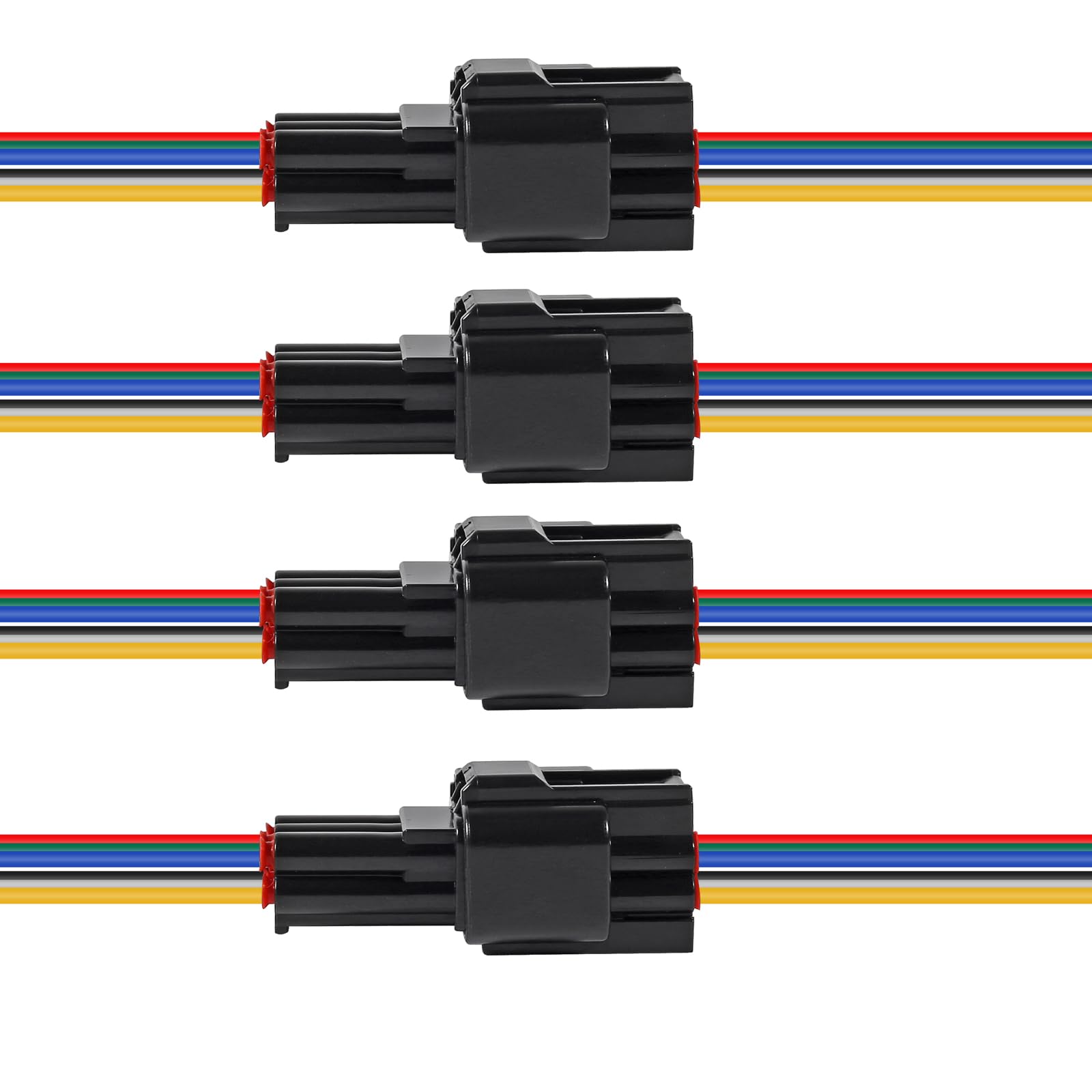 Snapklik.com : 4Pcs 9 Pin Waterproof Connector Electrical Wire Plug Car ...