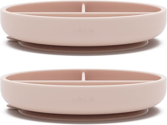 Amazon.com: Lalo Suction Plates - 2 Pack, 100% Silicone Non-Toxic BPA ...