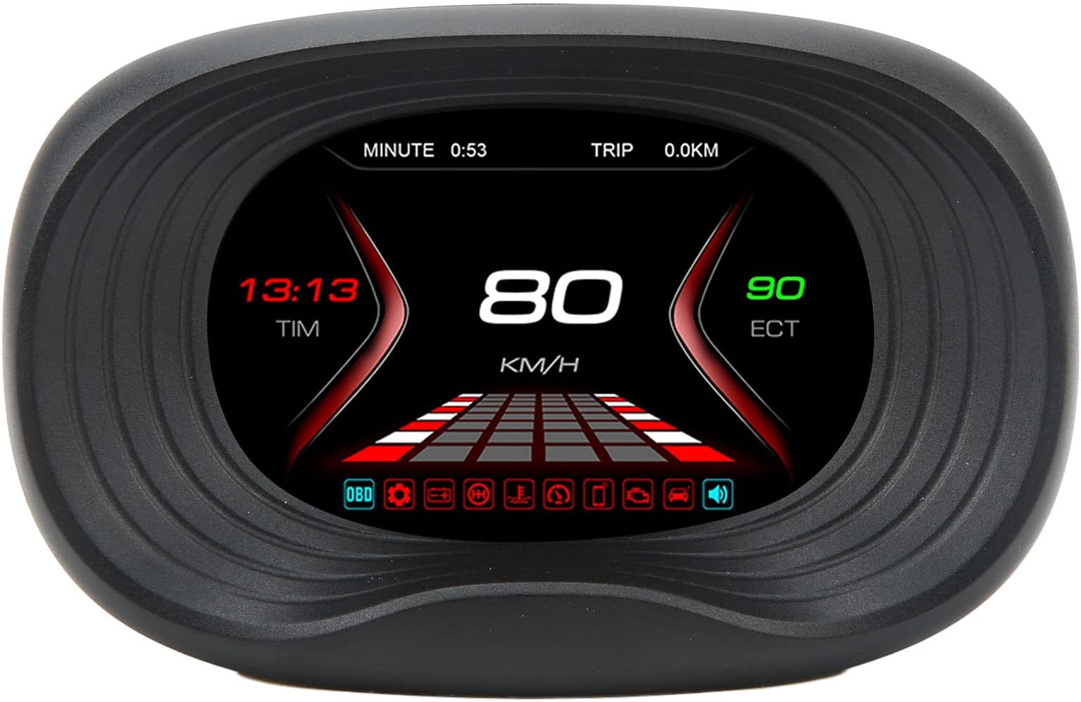 Amazon.com: Car HUD, Multifunctional Vehicle OBD Gauge Display, 3.0in ...
