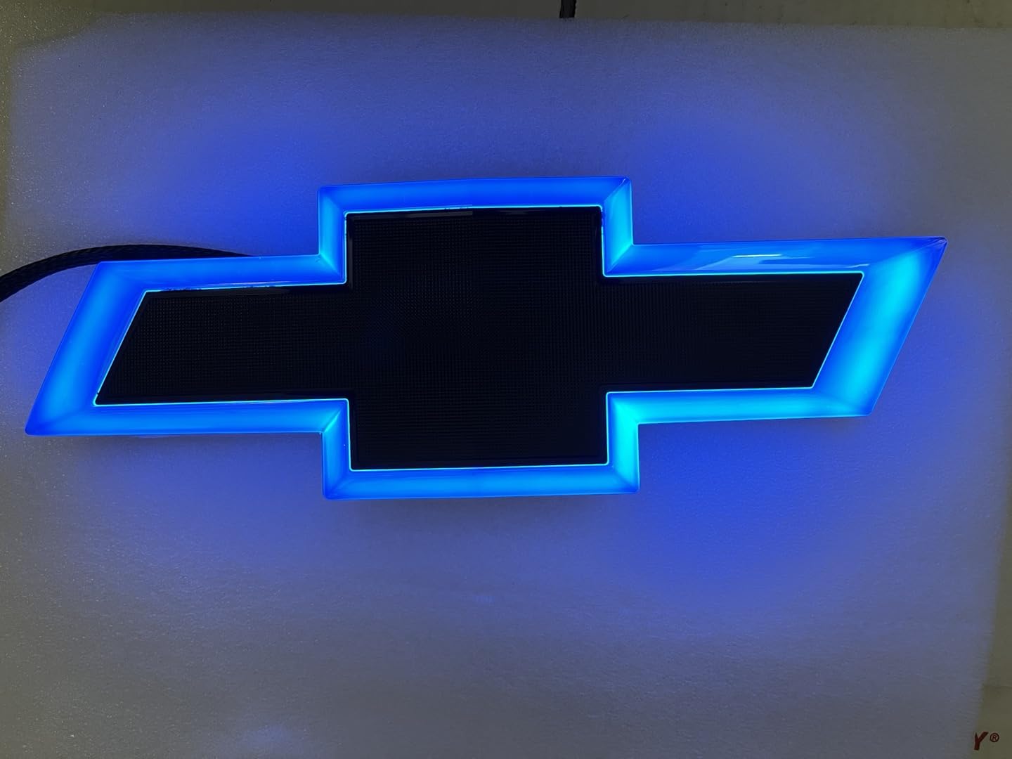 Amazon.com: 2014-2015 Chevy Silverado Grille Emblem with Black Finished ...