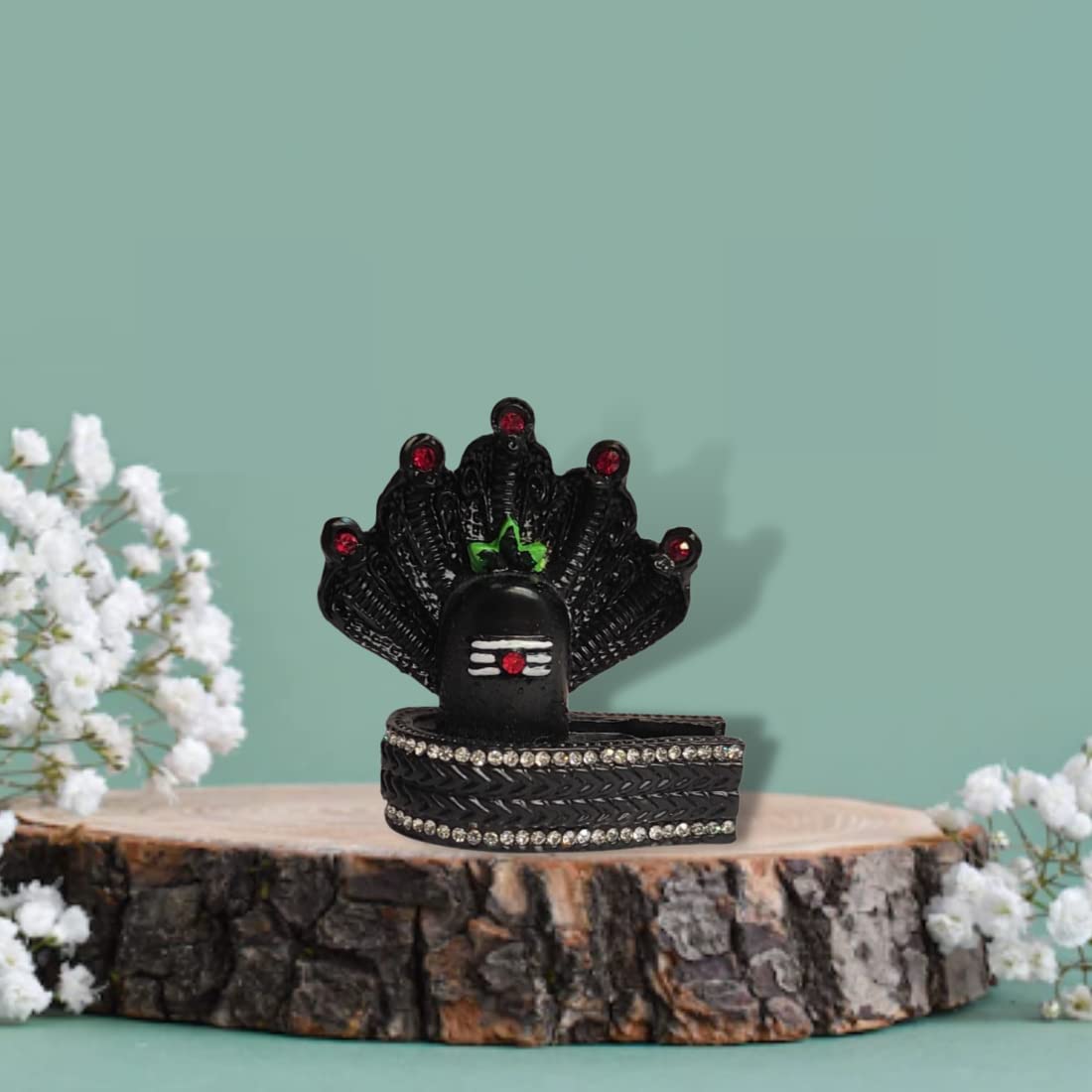 Buy PUDHGAL Shivling for Home Puja Mandir / Pooja Mandir with Snakes ...