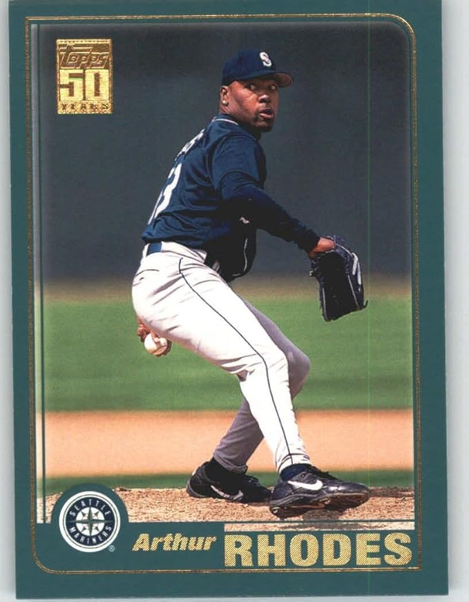 Amazon.com: 2001 Topps #56 Arthur Rhodes - Seattle Mariners (Baseball ...