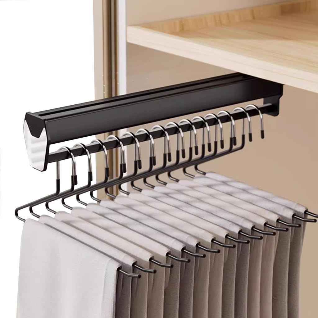 Amazon.com: Extendable Clothes Rail with Metal Base,Closet Rod for ...