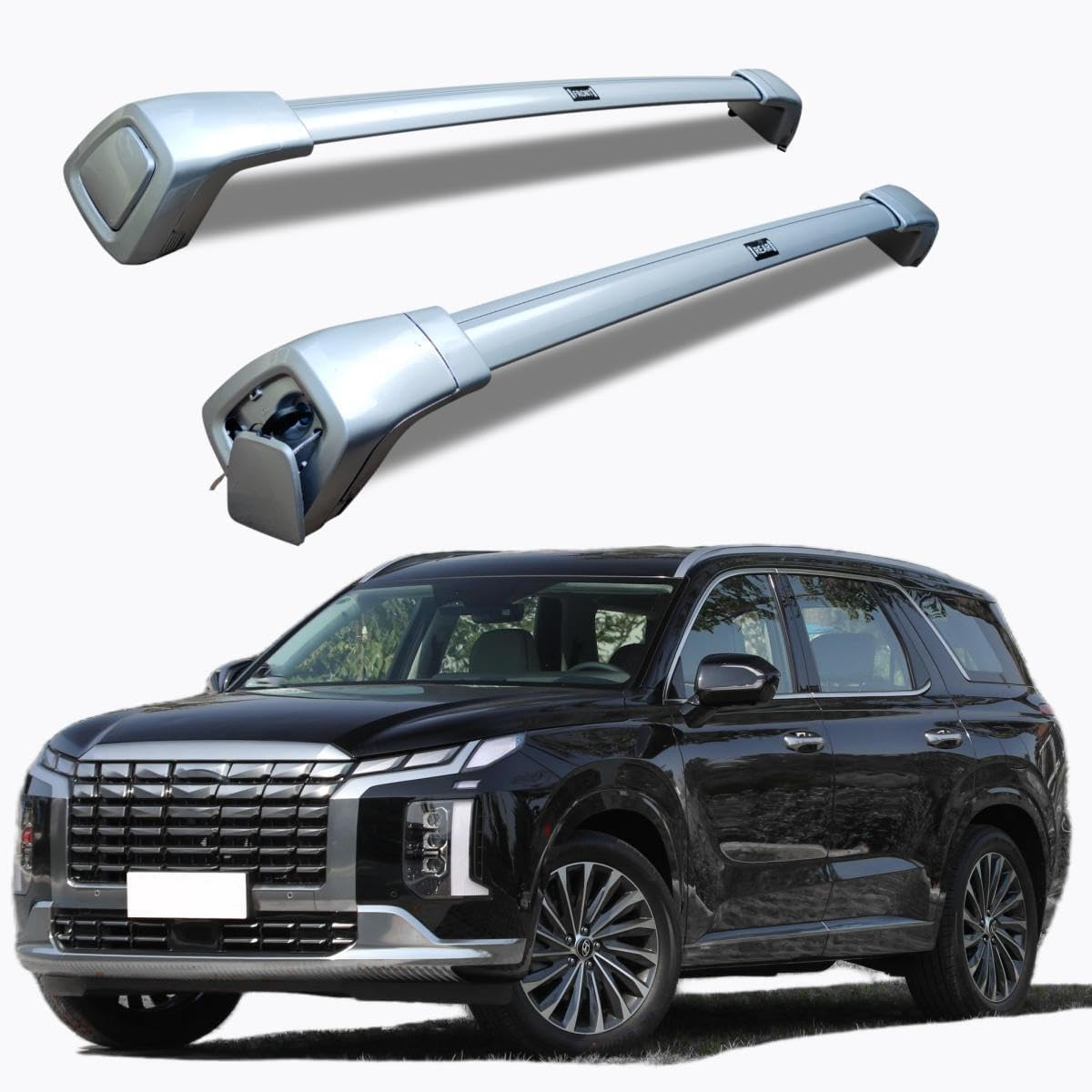 Amazon.com: Roof Racks Aluminum Alloy ONLY Structure Cross Bars Rail ...