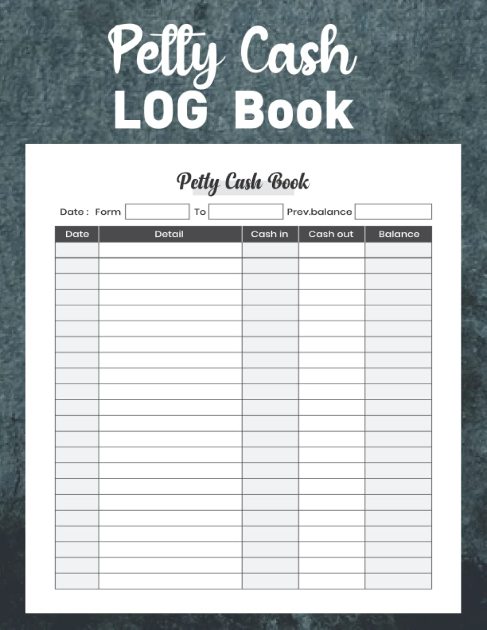 Buy Petty Cash Log Book: Petty Cash Log Book - Self Employed Accounts ...