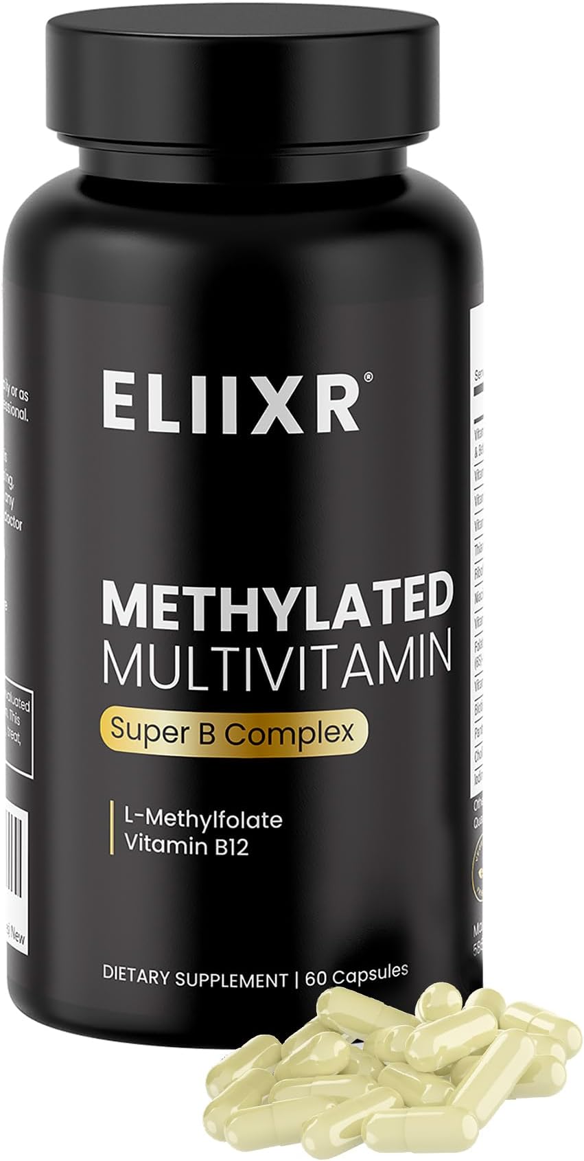 Amazon.com: Eliixr Methylated Multivitamin Methylfolate Supplement ...
