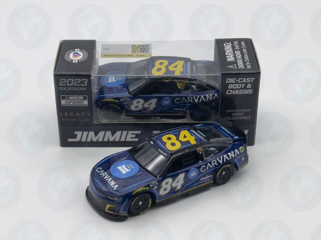Amazon.com: Jimmie Johnson 2023#84 Carvana 1:64 Nascar Diecast Chassis ...