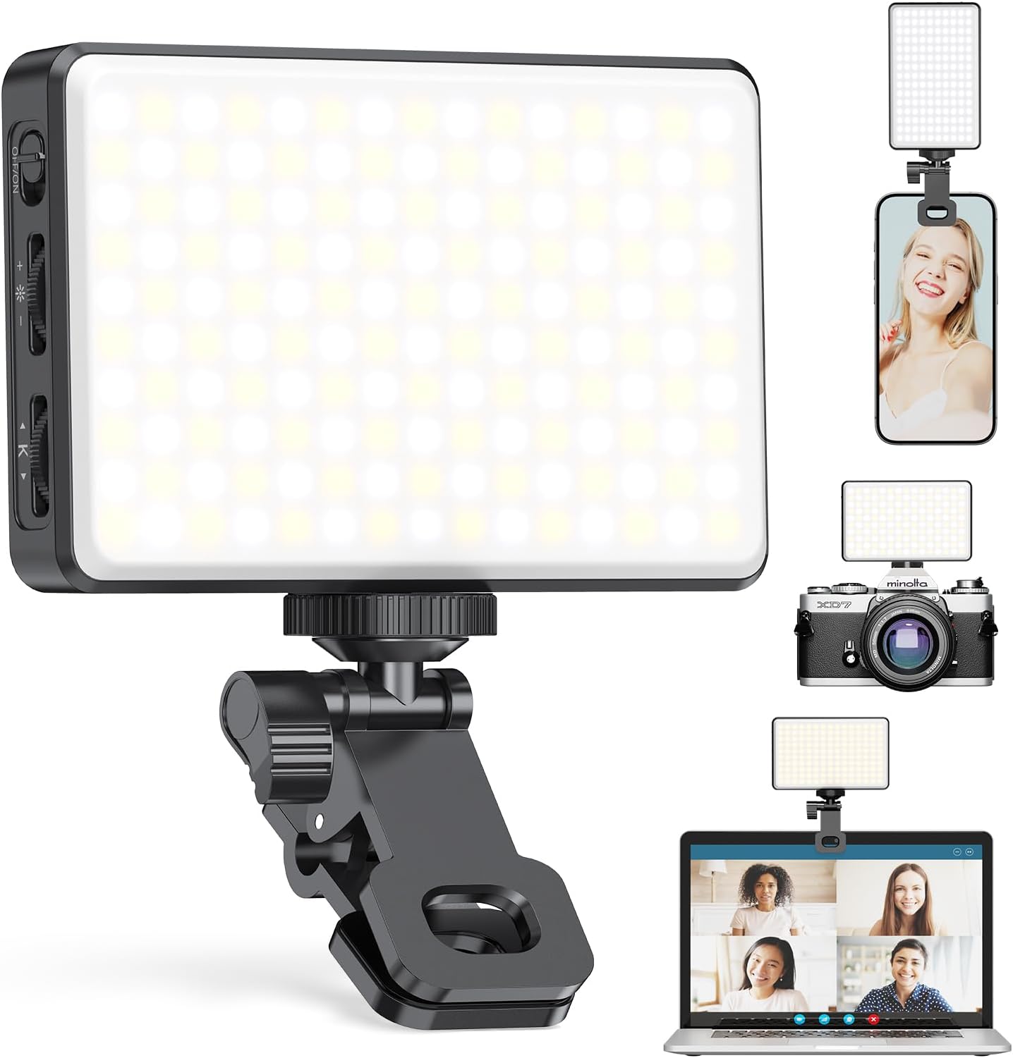 Amazon.com: Portable Selfie Light Rechargeable - 120 Led Cell Phone ...
