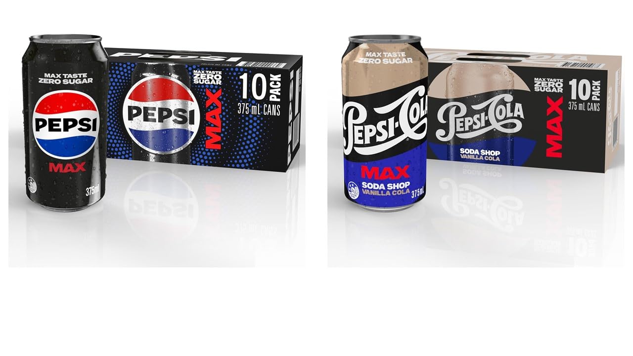 Pepsi Max Variety Pack: Classic & Vanilla Edition : Amazon.com.au