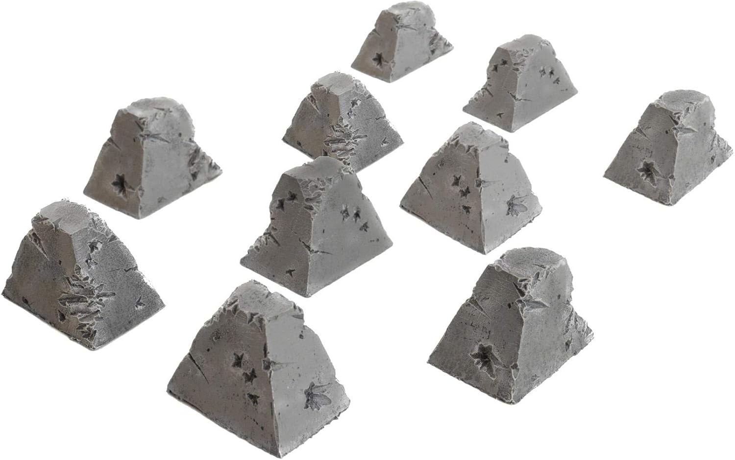 Amazon.co.jp: Dragons Teeth Tank Trap Damaged Pack of 10 by WWG - 28mm ...