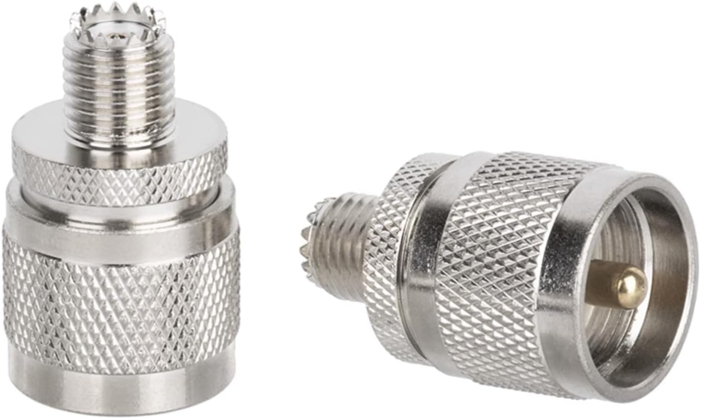 Amazon.com: DHT Electronics RF coaxial Coax Adapter UHF Male PL259 PL-259 to Mini UHF Female ...