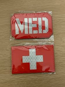 Amazon.co.jp: 2 Red Cross/First Aid Velcro Reflective Patches : Toys ...