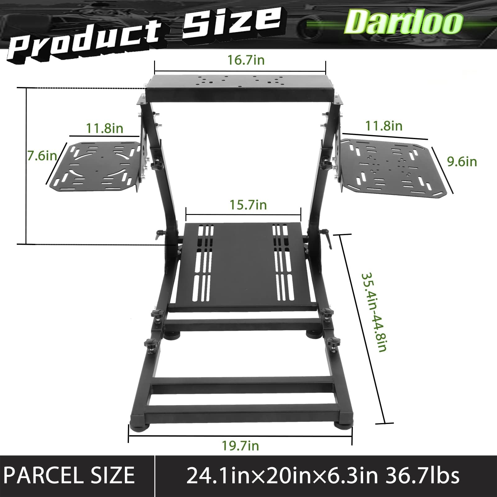 Snapklik.com : G27 Flight Racing Wheel Stand Fit For Logitech G25 G29 ...