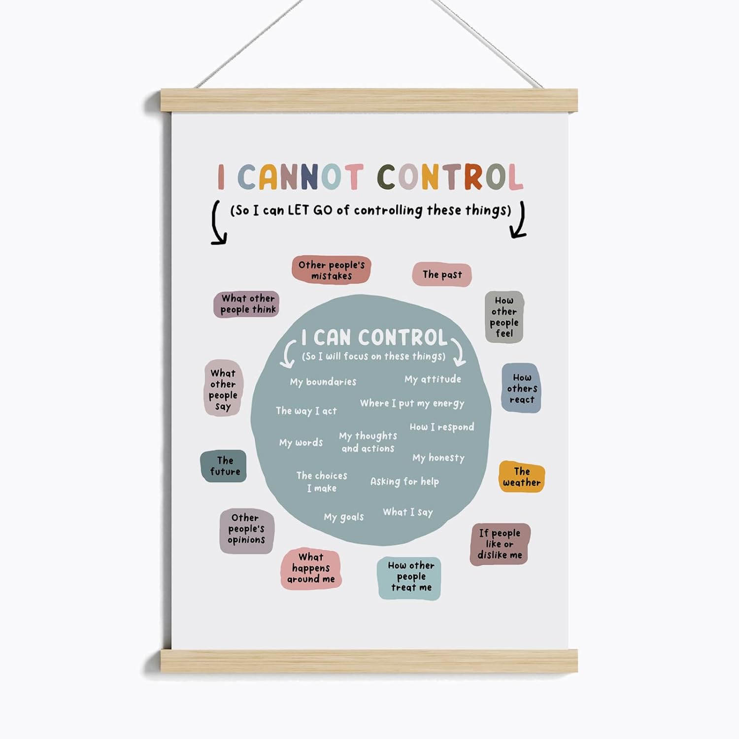 Amazon.com: Things I Can Control Poster, What I Can Control Wall ...