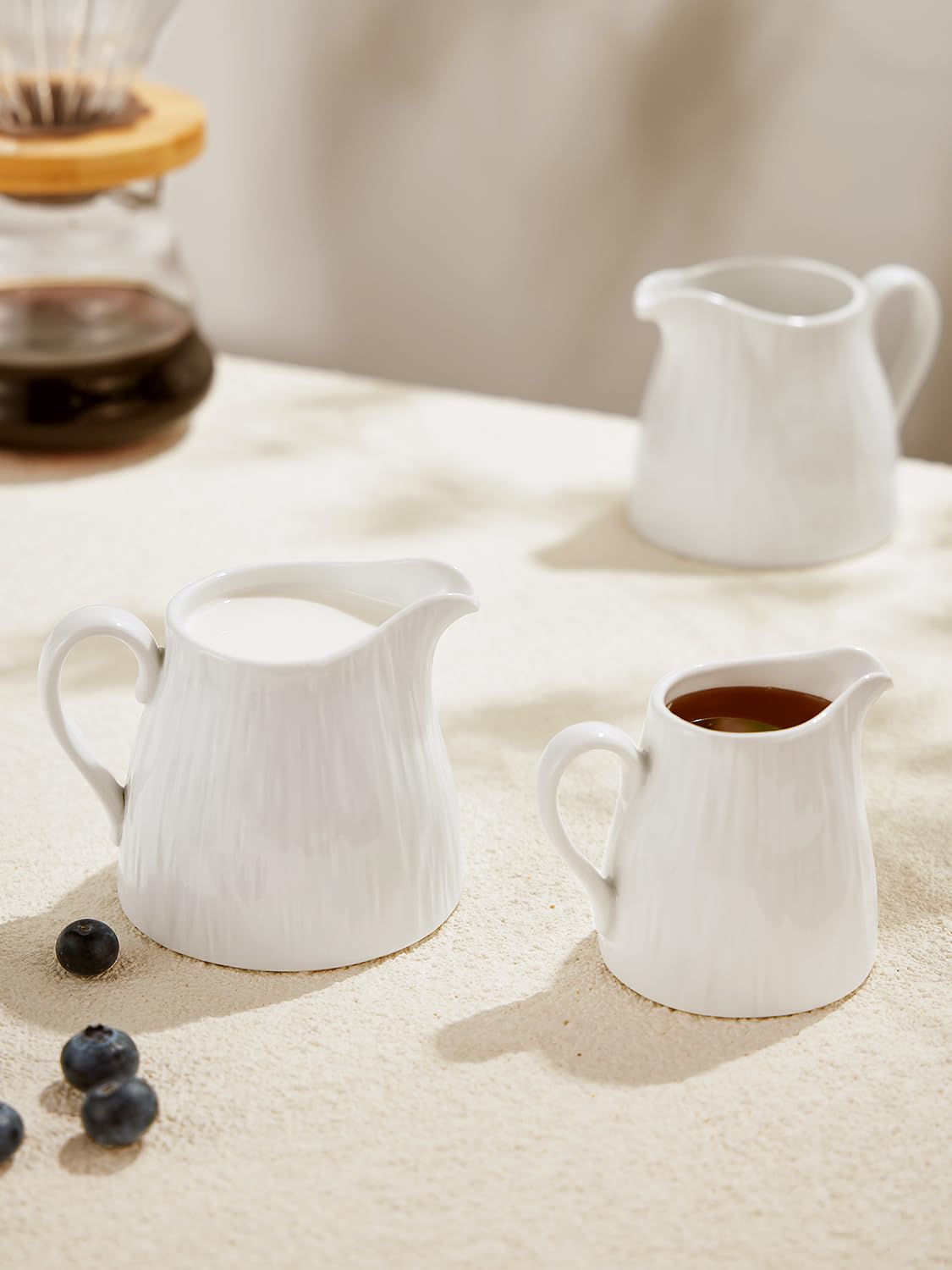 Snapklik.com : Yedio Creamer Pitcher 8 Oz, Ceramic 2 Pack Creamer ...