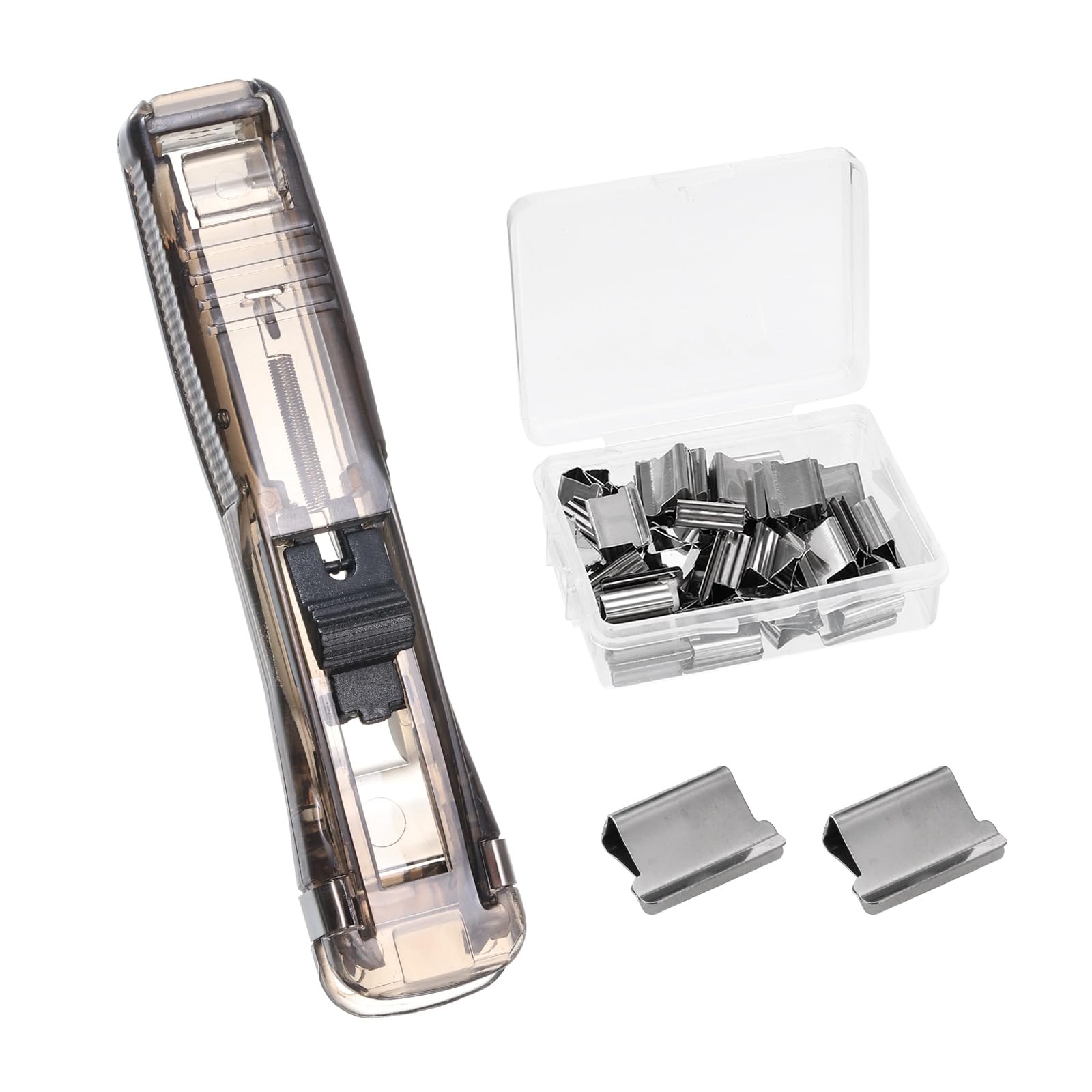 Amazon.com : PATIKIL 4.5" x 1" Clam Clip Dispenser, 1 Pcs Binder Clam ...