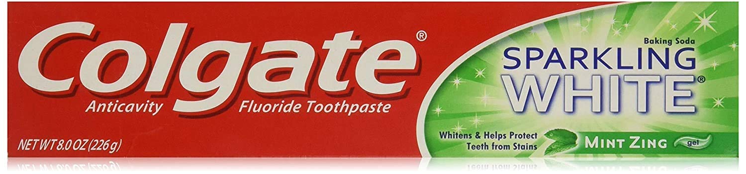 Amazon.com: Colgate Sparkling Mint Zing Gel Toothpaste, white mint ...