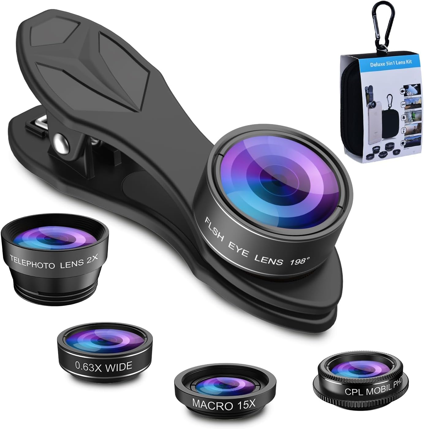 APEXEL 17mm ve 37mm Dişli Akıllı Telefon Lens Adaptörü (C-DG5) - OnuAl ...