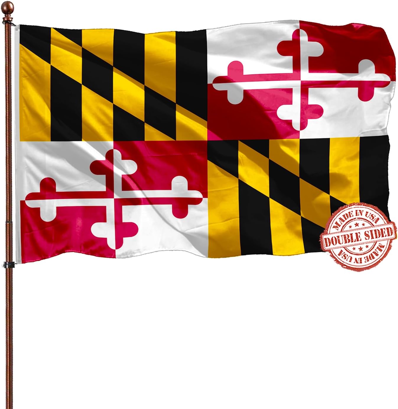 Amazon.com : Maryland Flag 2x3ft Poly : Patio, Lawn & Garden