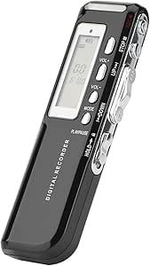 8GB Mini Digital Voice Recorder, Professional Dictaphone Stereo ...