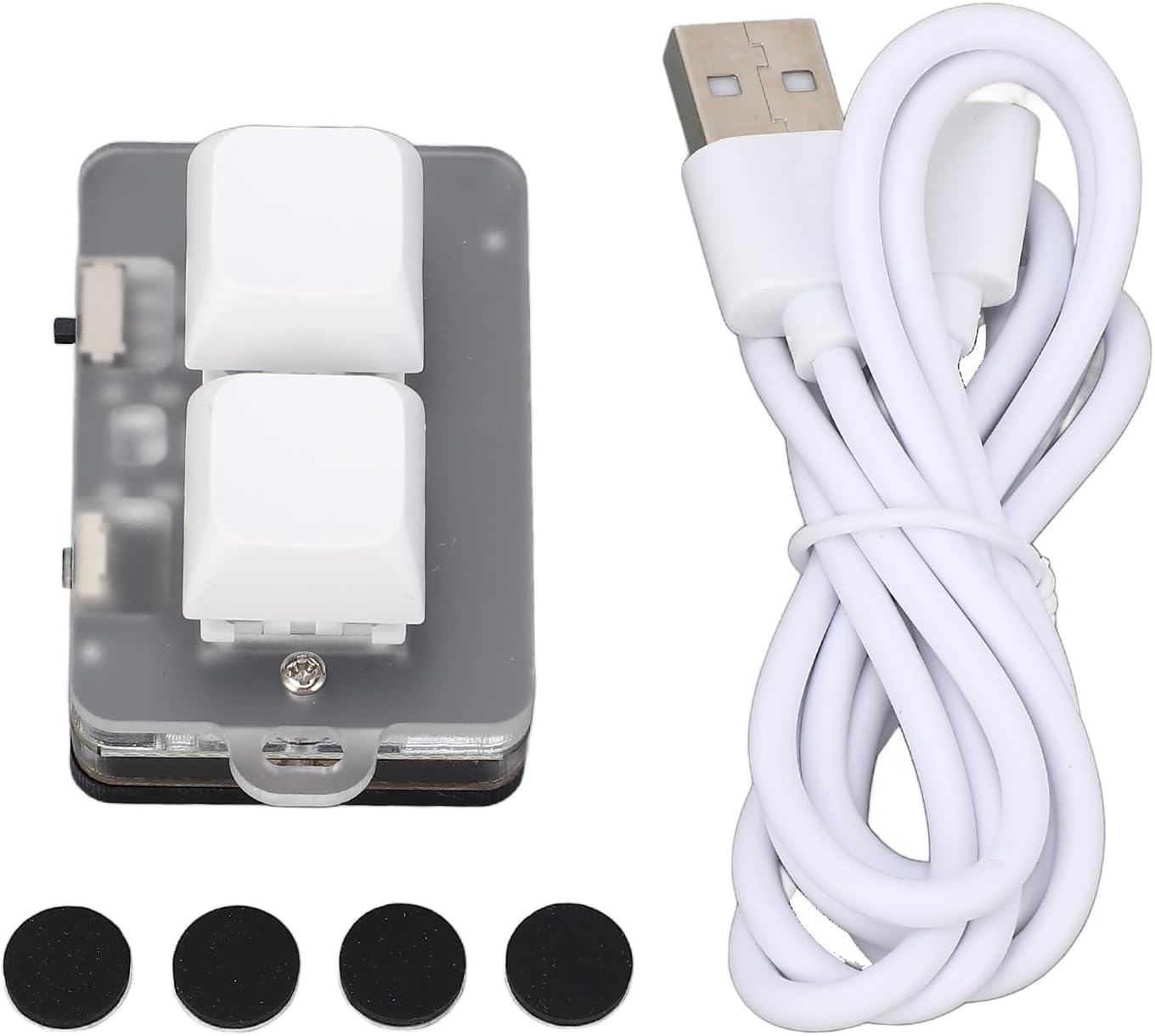 Amazon.com: 2 Key Keyboard USB C Wired Bluetooth Connection Blue Switch ...