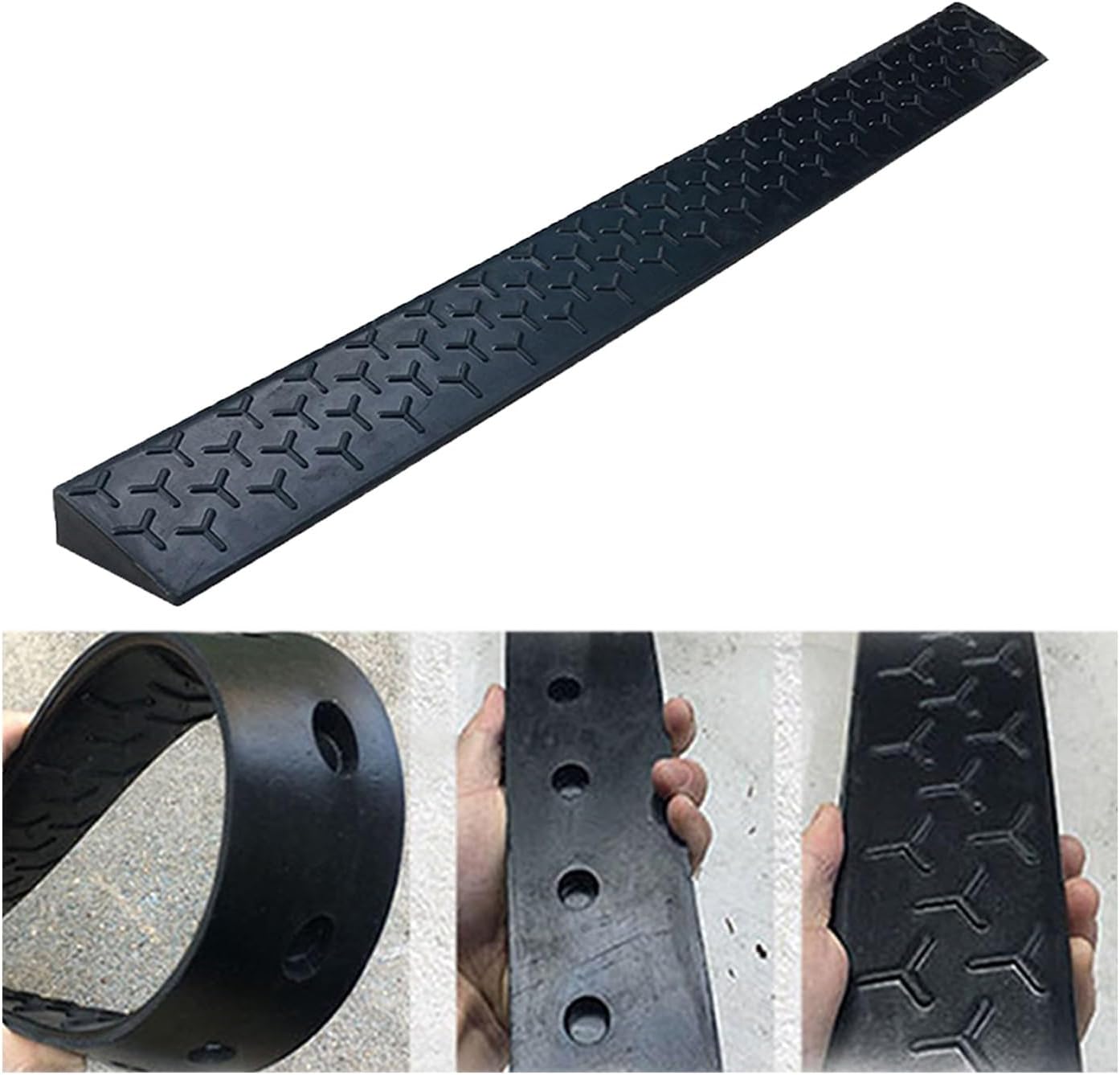 Amazon.com: 1-5centimetre High Solid Rubber Ramp Mats Non-slip Dimpled ...
