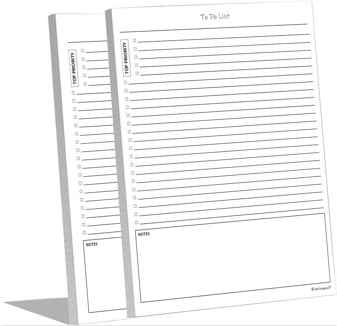 Amazon.com : To Do List Notepad – (2 Pack, 50 Sheets Each) A5 Size (8.3"x5.8") Premium Thick ...